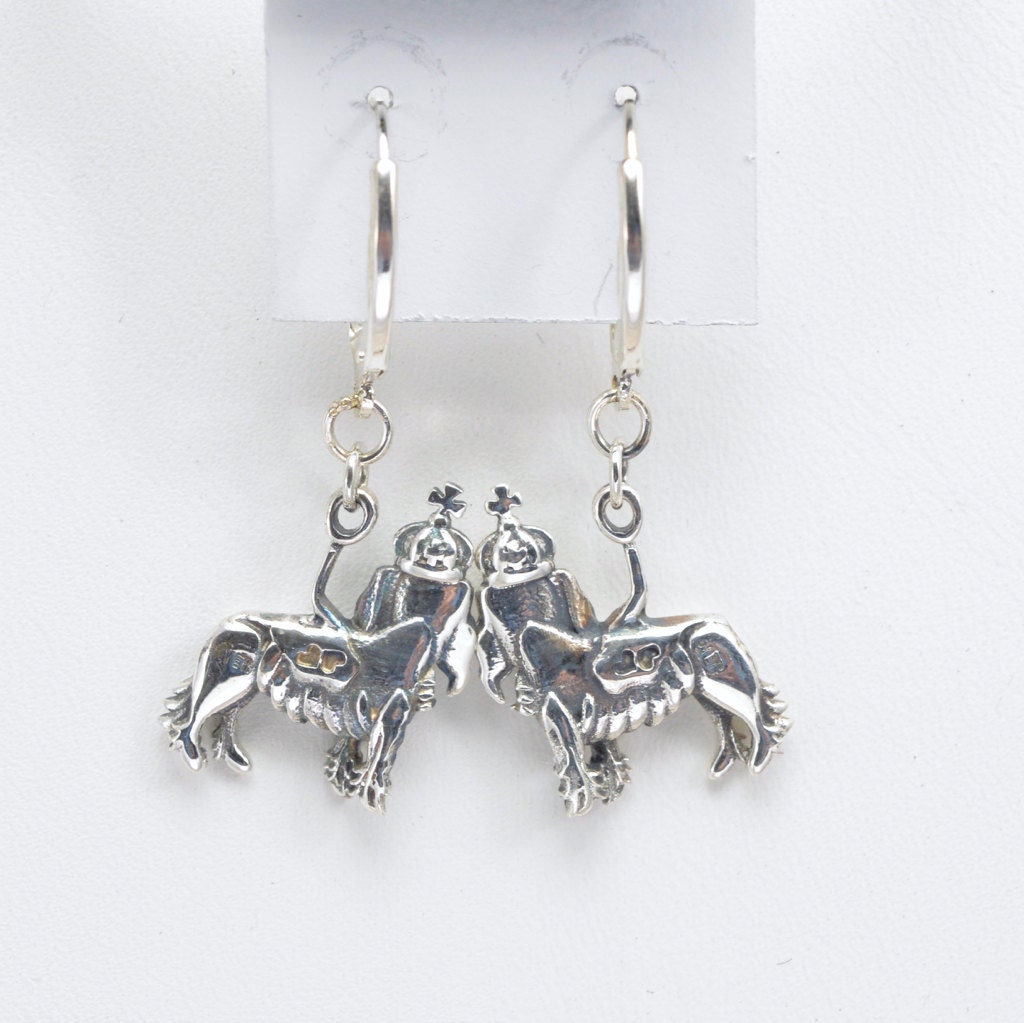 Sterling Silver Cavalier King Charles Spaniel Earrings Fr Donna Pizarro ...