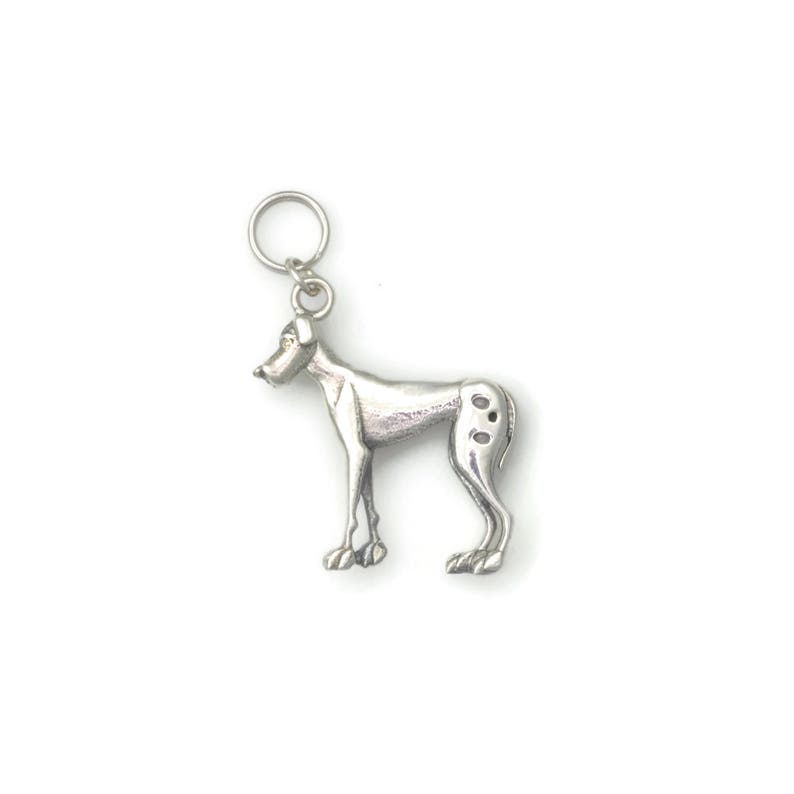 Sterling Silver Great Dane Charm Silver Great Dane Pendant | Etsy