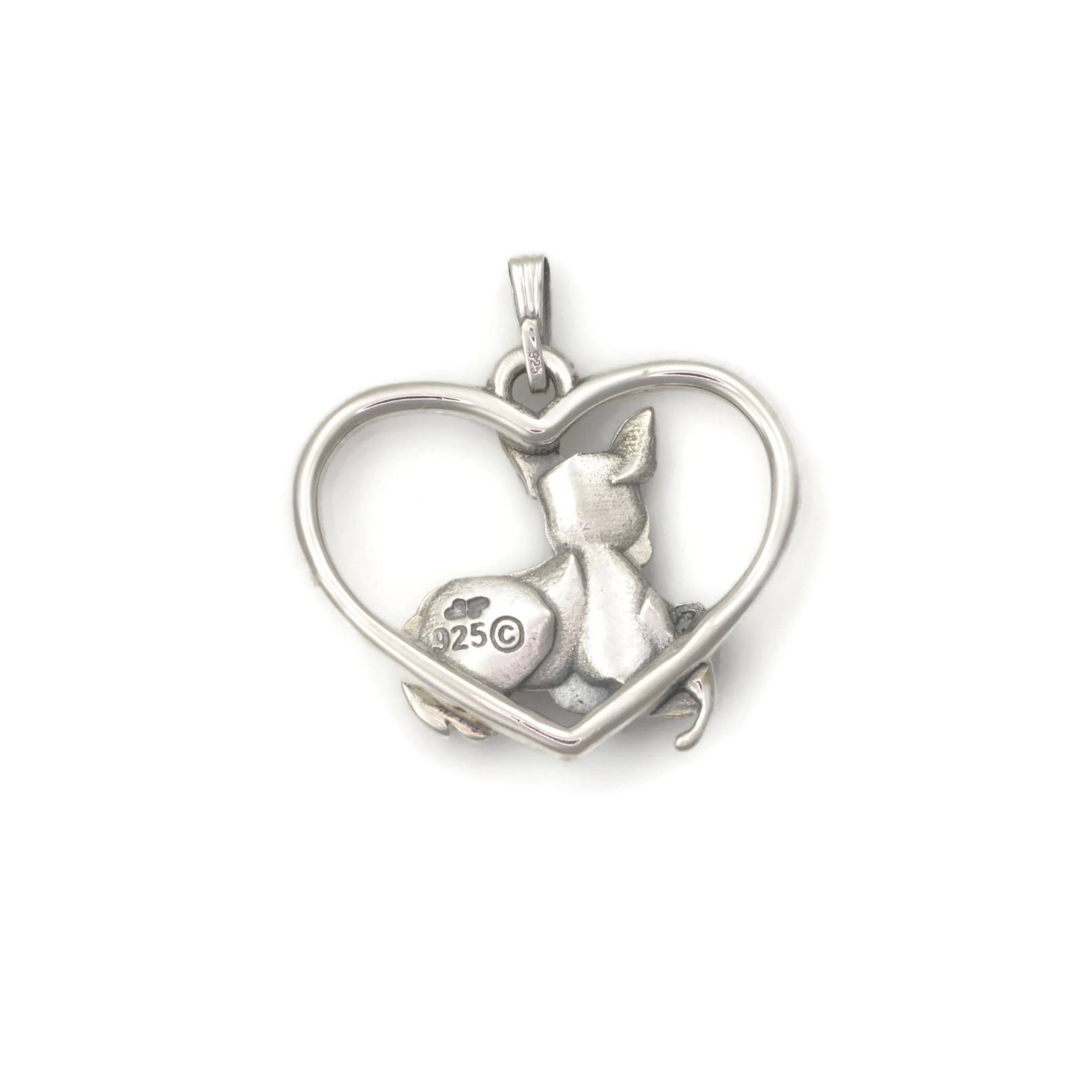 Silver Boston Terrier Pendant Silver Boston Terrier Necklace - Etsy