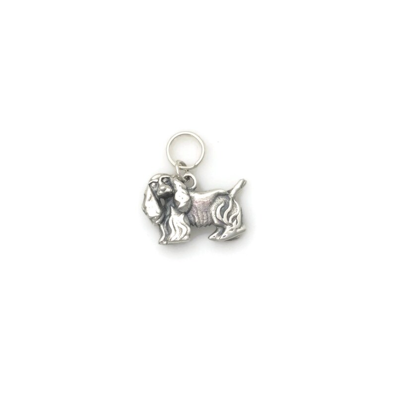 Silver Cocker Spaniel Charm Silver Cocker Spaniel Jewelry - Etsy
