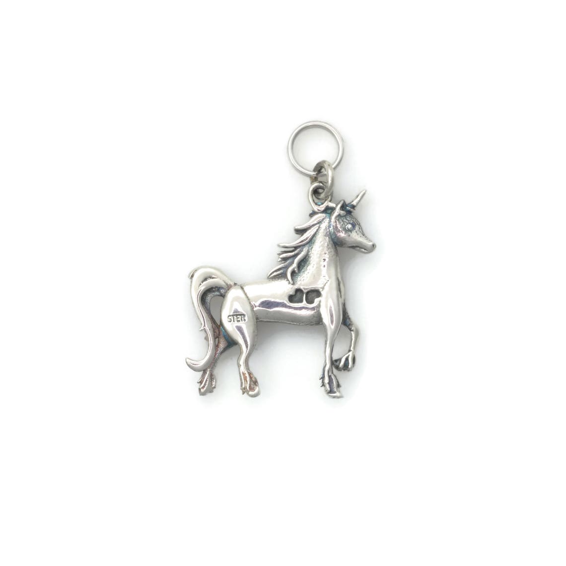 Silver Unicorn Charm Silver Horse Charm Silver Unicorn - Etsy