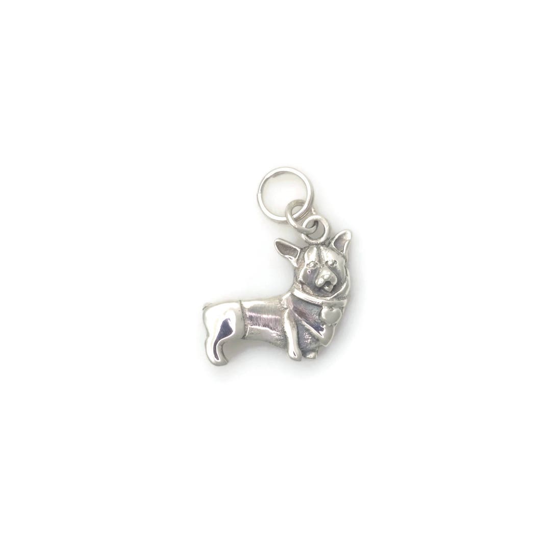 Silver Pembroke Welsh Corgi Charm, Silver Pembroke Corgi Charm, Silver ...