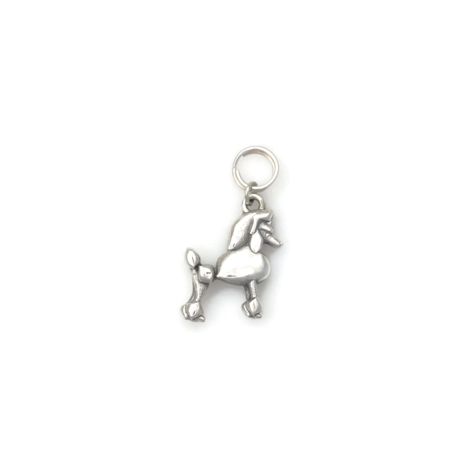 Sterling Silver Poodle Charm Silver Poodle Pendant Silver - Etsy