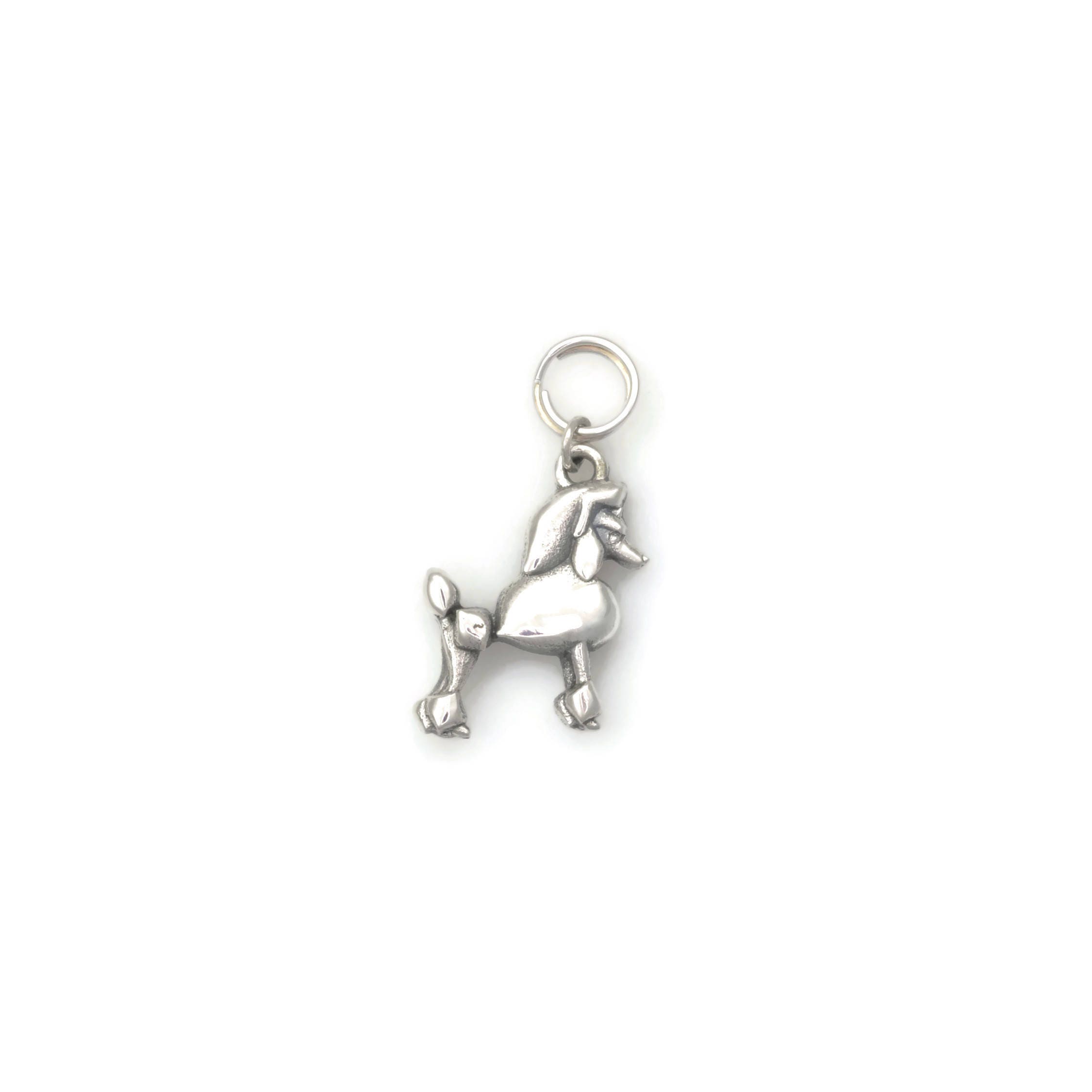 Sterling Silver Poodle Charm Silver Poodle Pendant Silver - Etsy