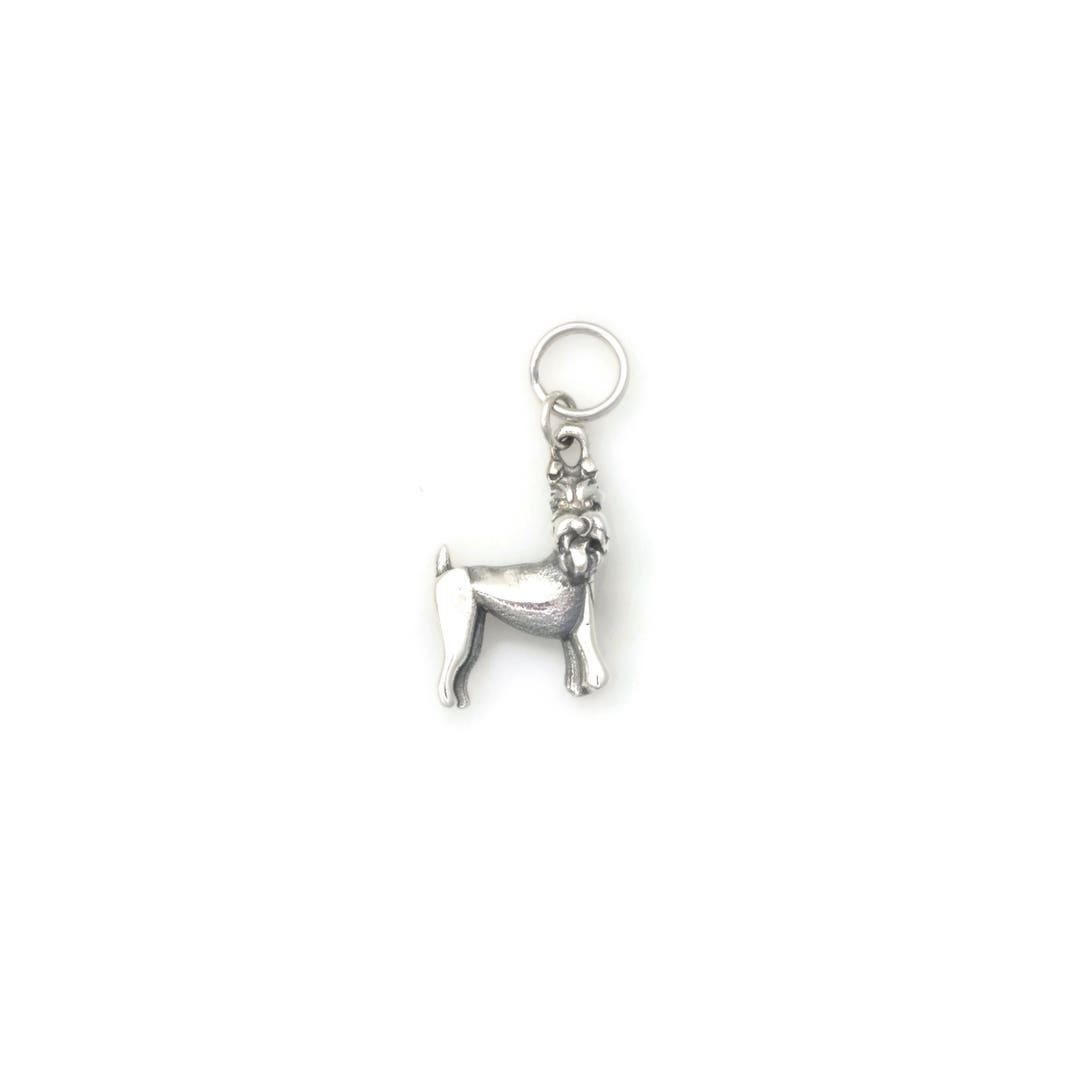 Sterling Silver Schnauzer Charm, Silver Schnauzer Jewelry, Silver ...