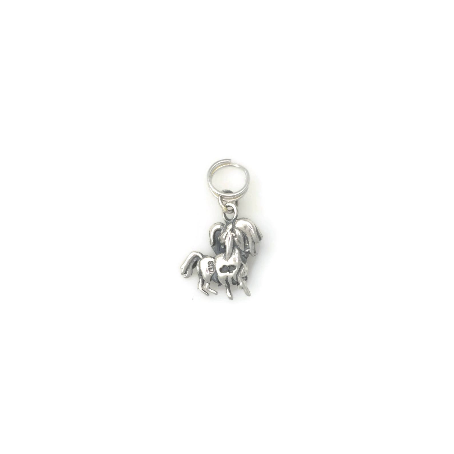 Sterling Silver Papillon Charm Silver Papillon Pendant Fine - Etsy
