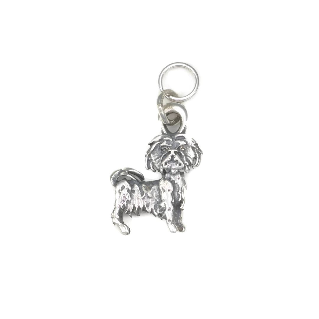Silver Shih Tzu Charm Silver Shihtzu Charm Silver Shih-tzu - Etsy