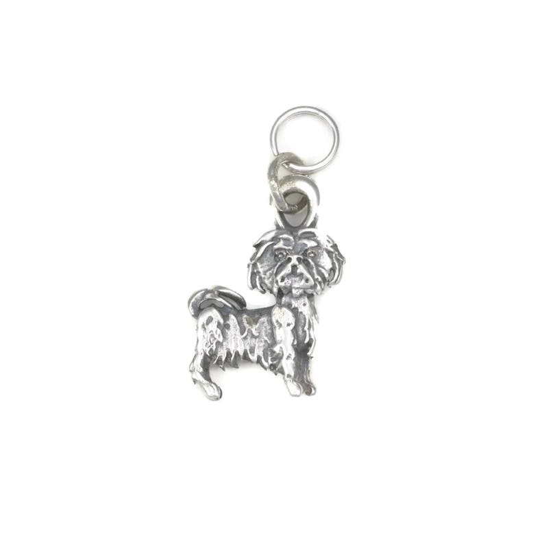 Silver Shih Tzu Charm Silver Shihtzu Charm Silver Shih-tzu - Etsy