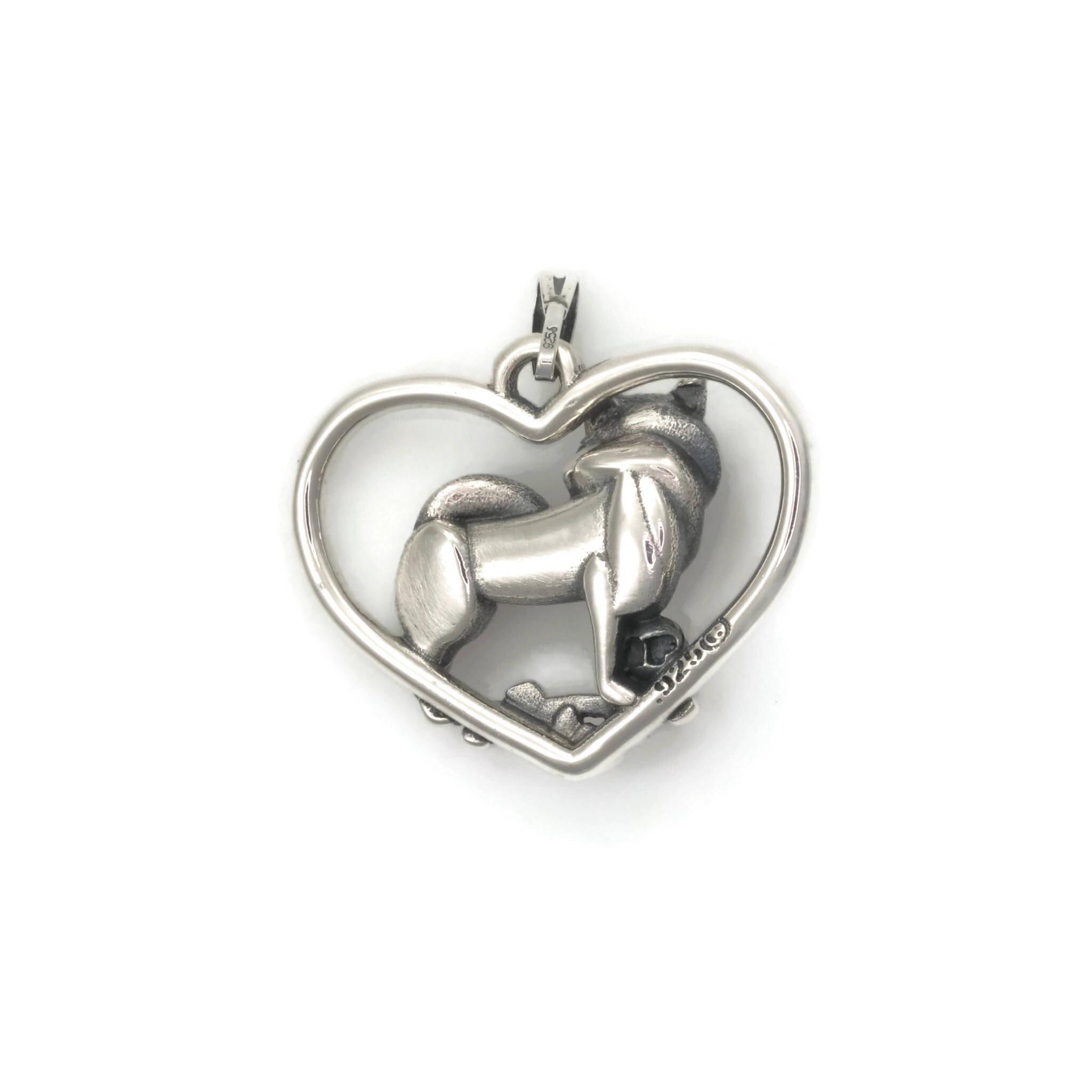 Sterling Silver Samoyed Necklace Silver Samoyed Pendant Fr - Etsy