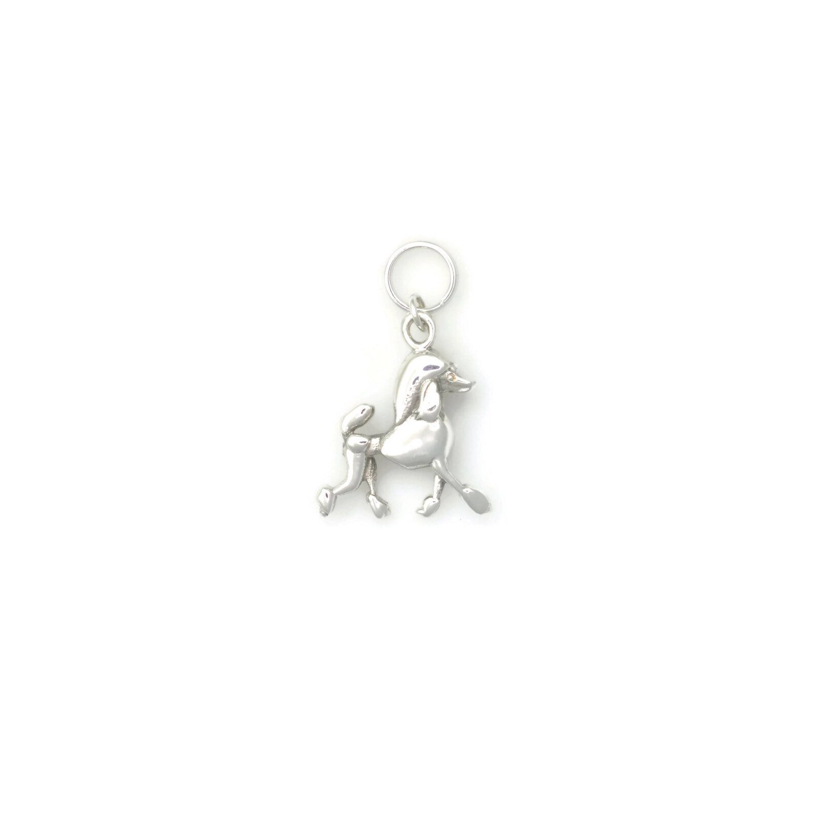 Silver Poodle Charm, Silver Poodle Pendant, Custom Poodle Jewelry Fr ...