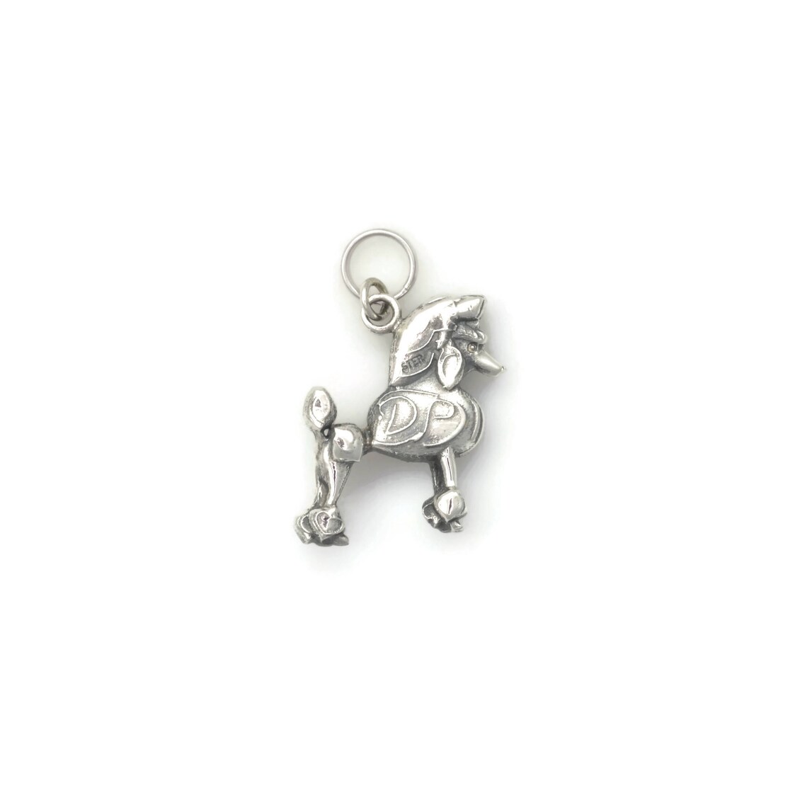 Sterling Silver Poodle Charm Silver Poodle Pendant Silver - Etsy
