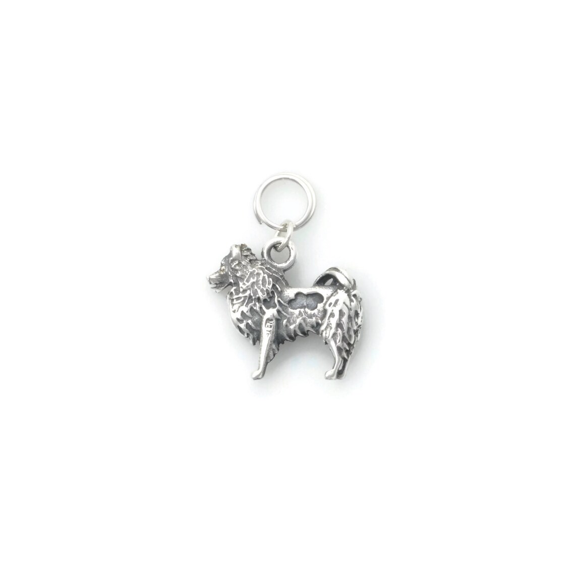 Sterling Silver American Eskimo Charm Silver American Eskimo - Etsy
