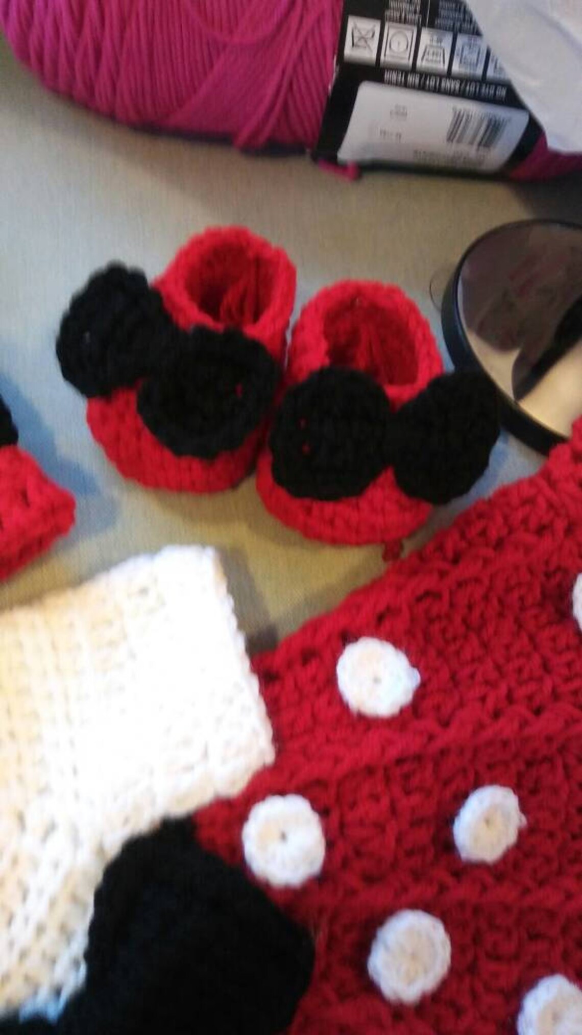 Crochet Minnie Mouse Set This One is so Cute! - Etsy