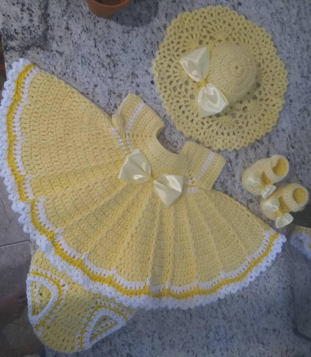 Beautiful Yellow Baby Dress Outfit, Perfect for Summer! Comes With ...