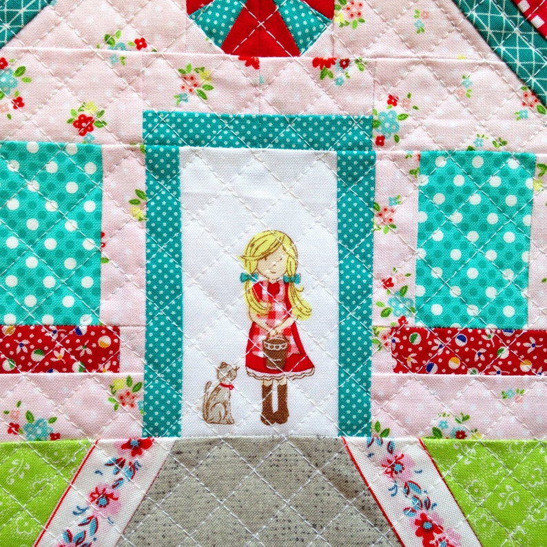 Vintage Candy Cottage Paper Pieced Quilt Block - Etsy