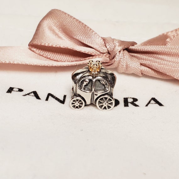 Authentic Pandora Silver Ale Royal Carriage White Pea… - Gem