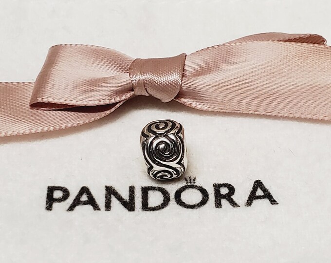 Authentic Pandora Silver Large Swirls Charm 790228 Retired - Etsy