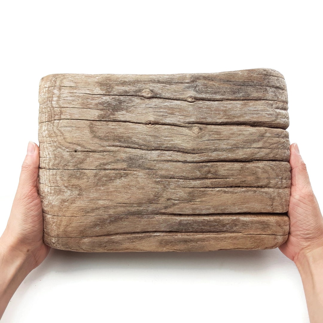 12" Driftwood Chunk With Smooth, Flat Face - Etsy
