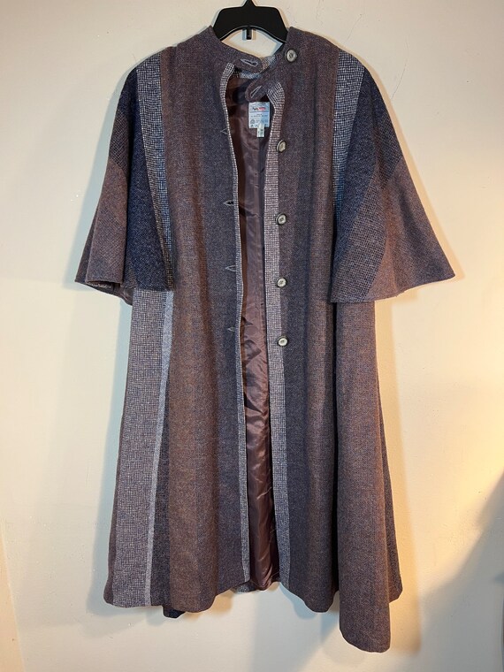 Avoca Collection Ireland Woven Long Cape Cloak Multi … - Gem