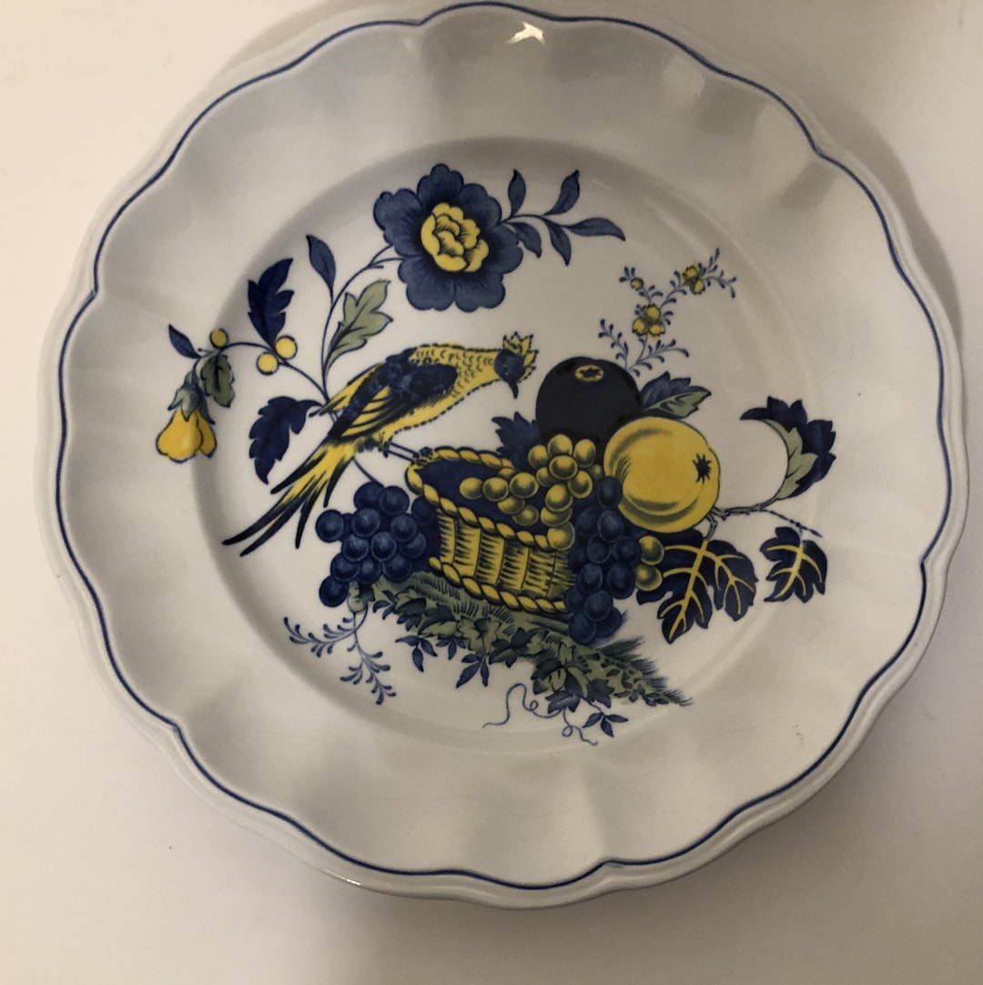 4 Four Spode Copeland Blue Bird Salad Plates 8 Appitzer - Etsy