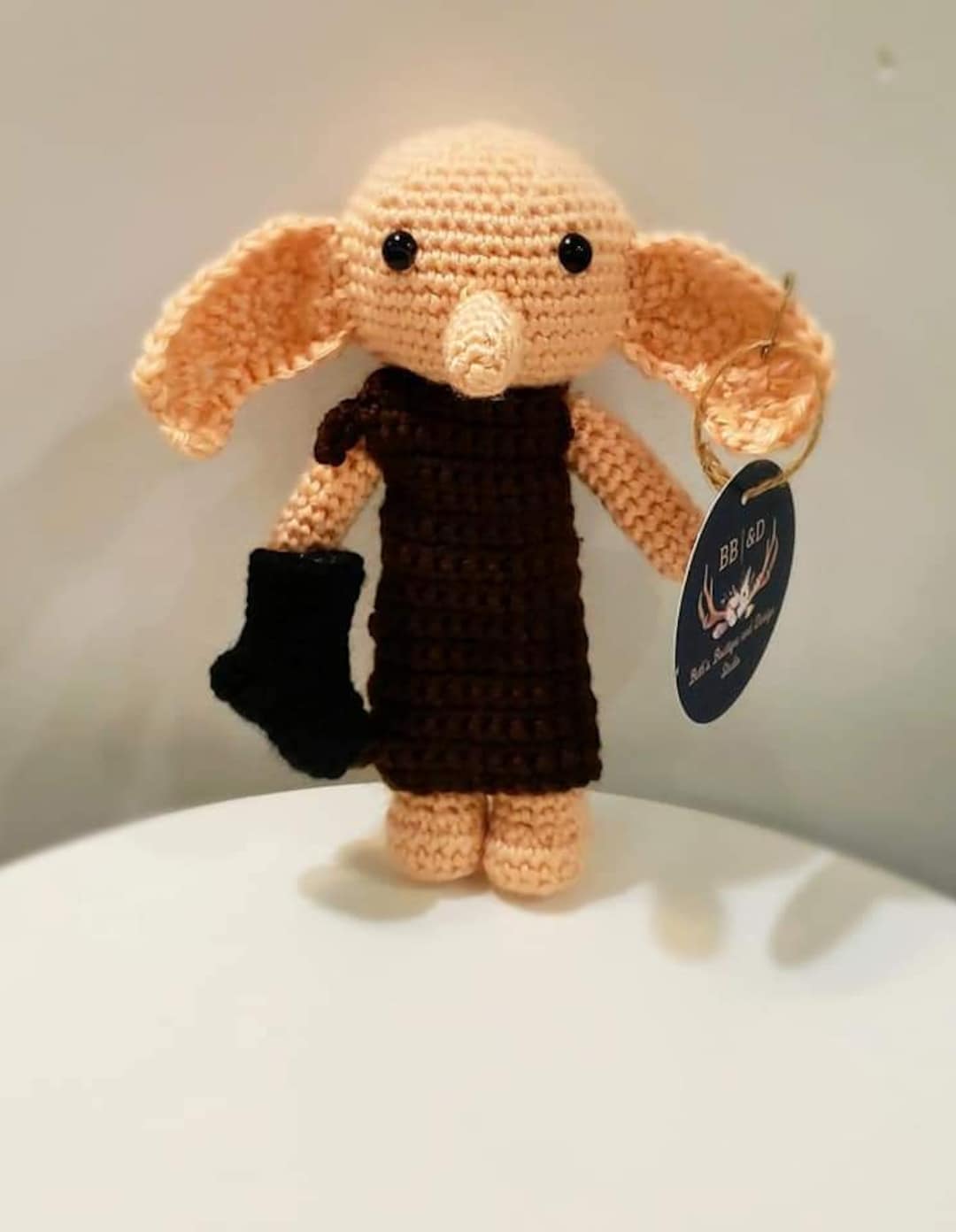 Crochet Mini Dobby Inspired Doll With Sock - Etsy