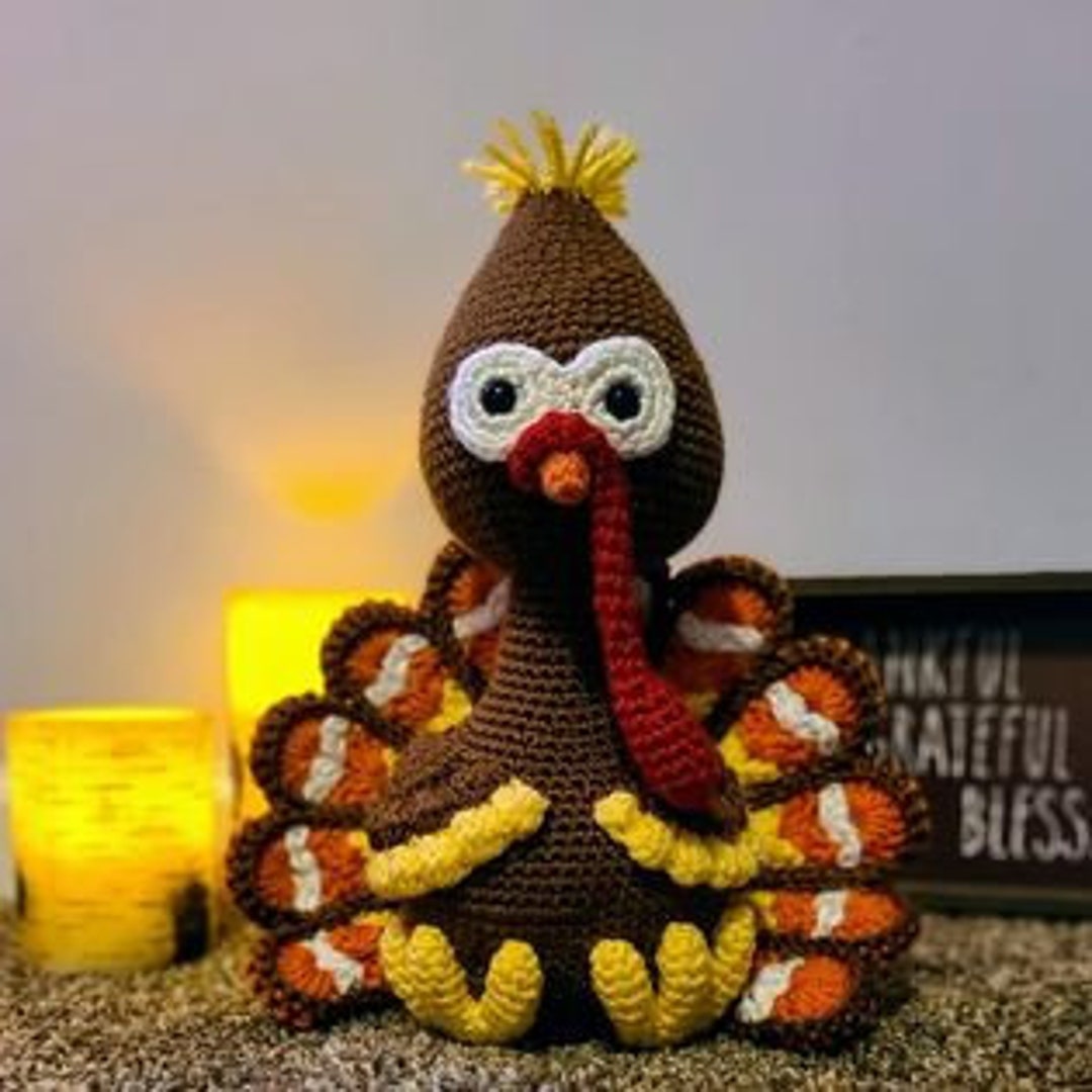 Tom the Turkey Crochet Amigurumi - Etsy