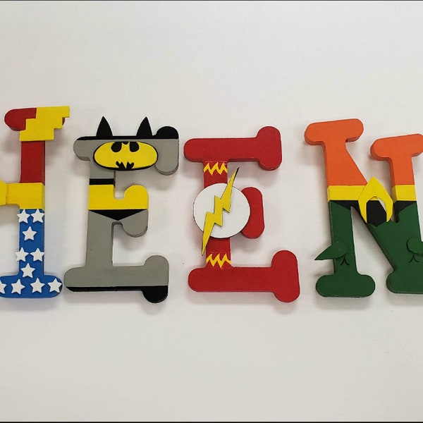 Painted Wood Letters - Etsy