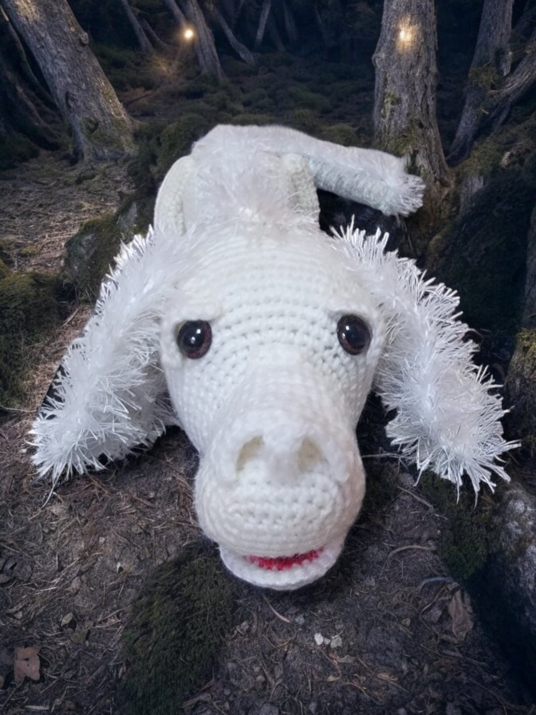Crochet Falkor Inspired Luck Dragon From Never-ending Story - Etsy
