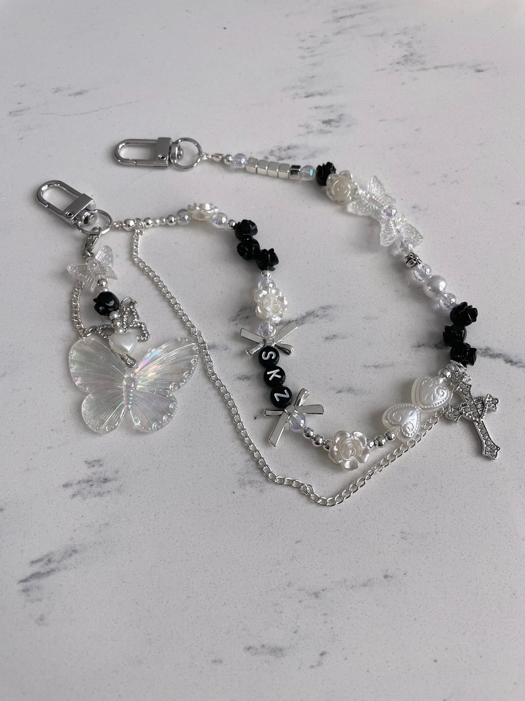 Customizable Kpop SKZ Phone Bag Chain Charm Necklace - Etsy