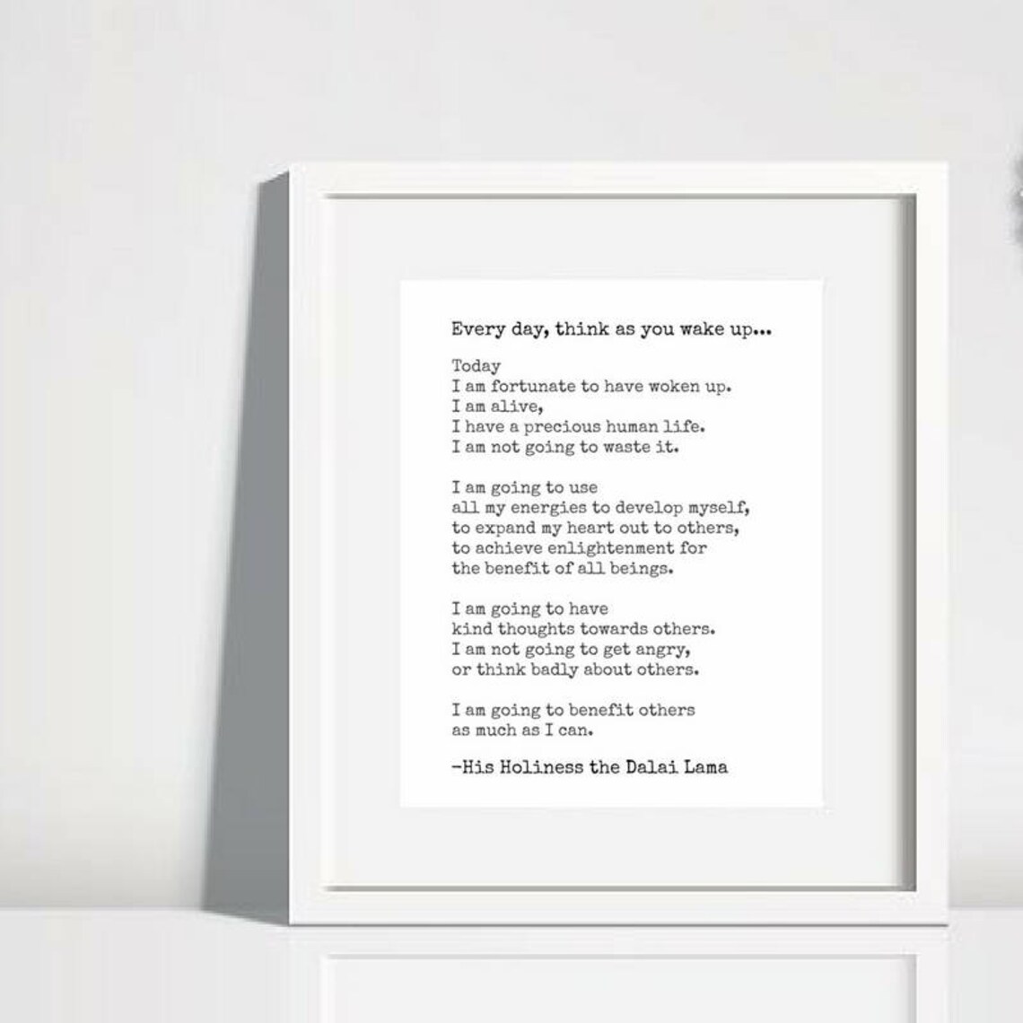 Buy 1 GET 2 FREE A Precious Human Life Poem by the Dalai | Etsy
