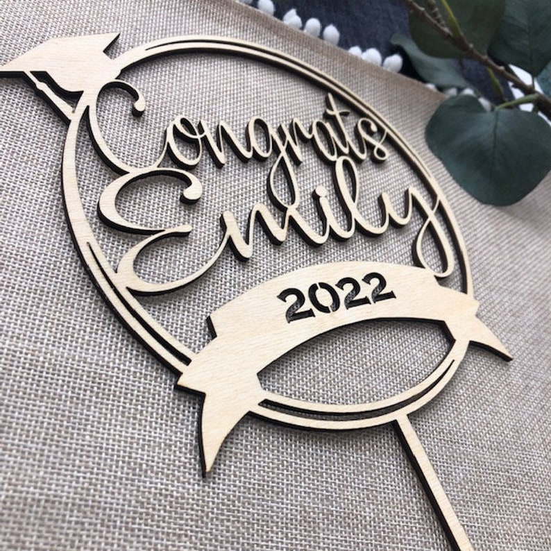 Topper de pastel de graduación personalizado universidad - Etsy México