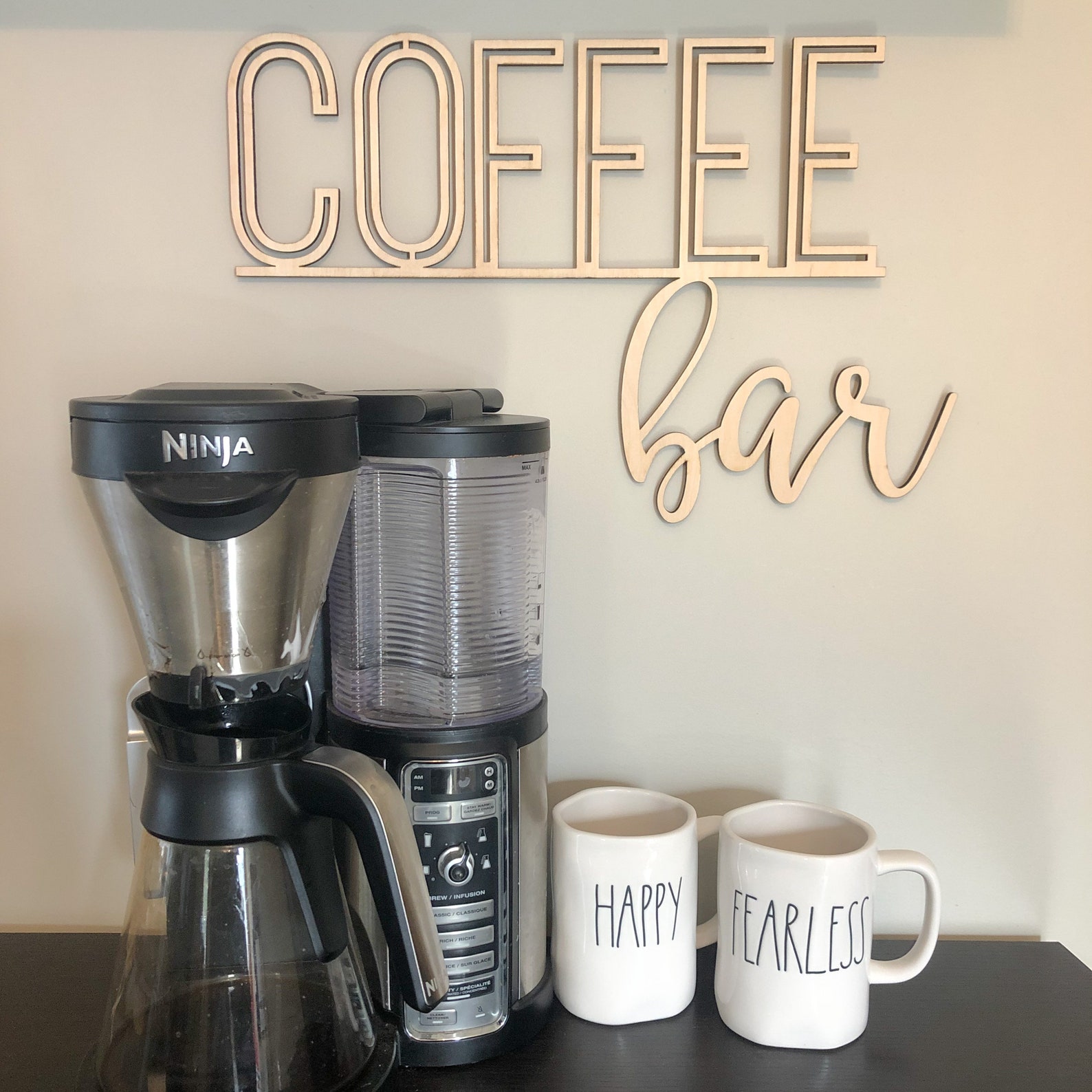 Coffee Bar Sign Coffee Cutout Script Cutout - Etsy