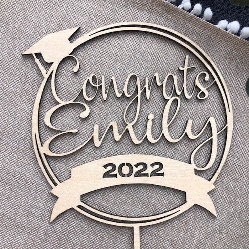 Topper de pastel de graduación personalizado universidad - Etsy México