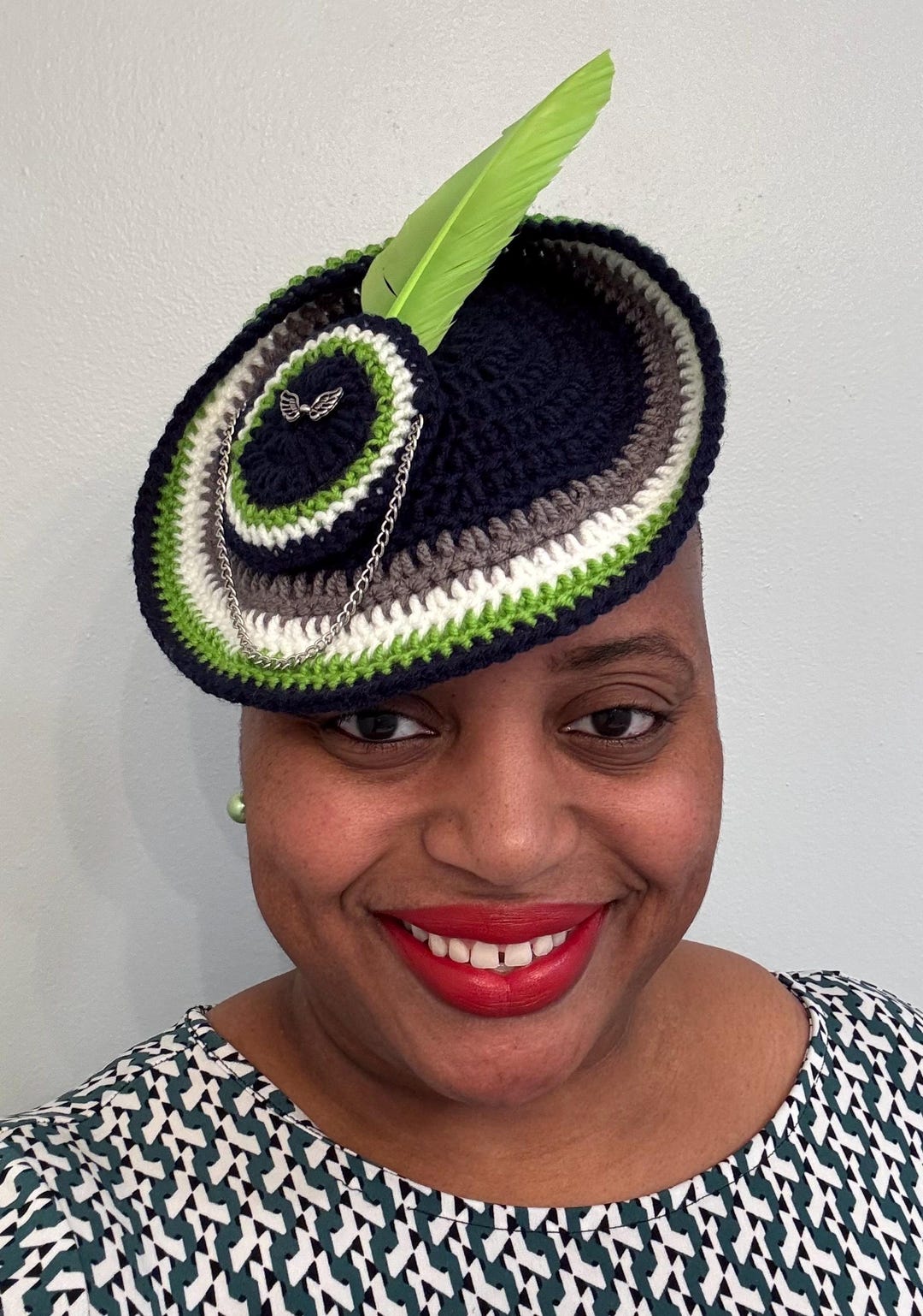 Seattle Seahawks Crochet Fascinator - Etsy