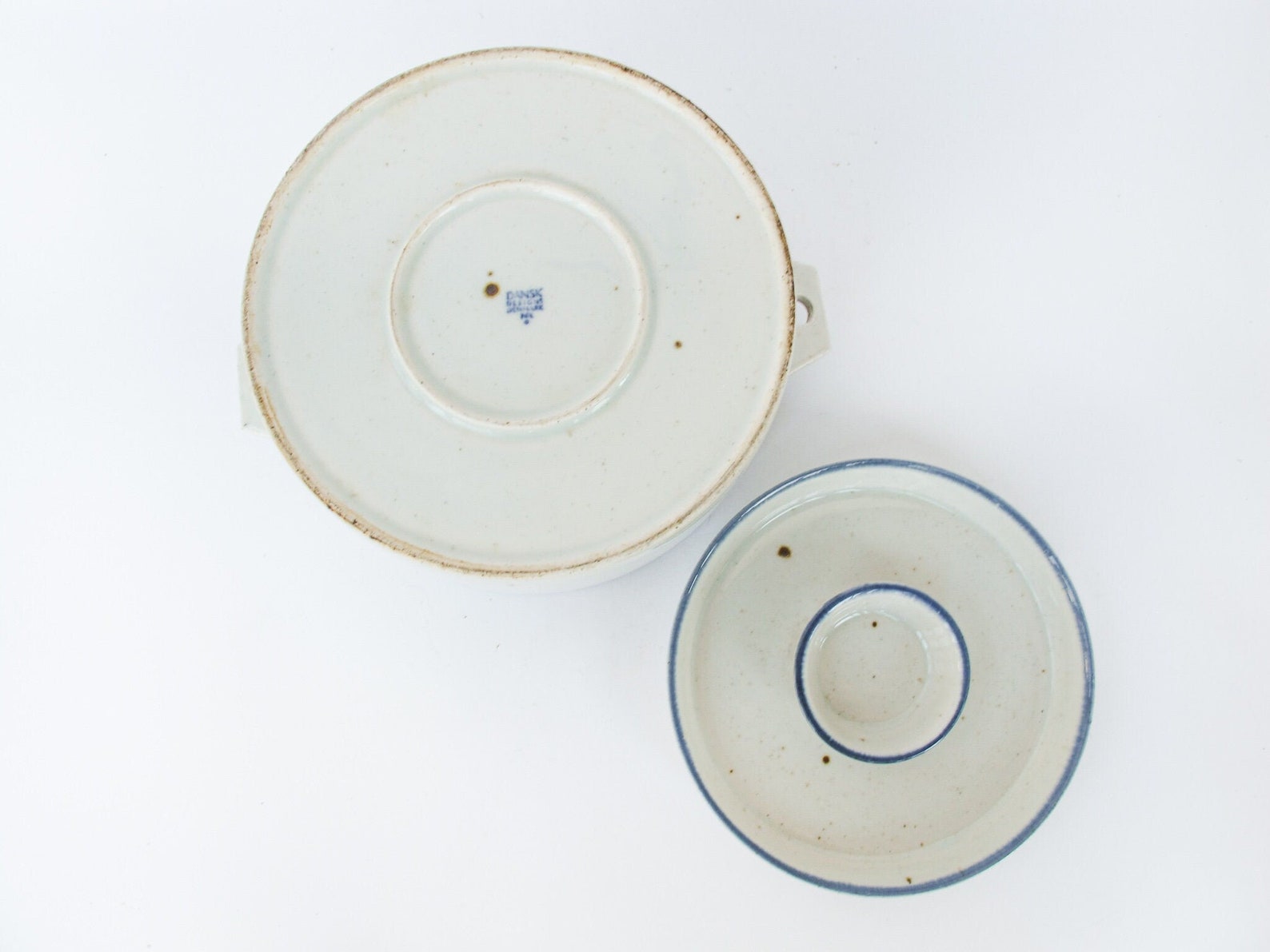 Dansk Blue Mist Niels Refsgaard White and Blue Ceramic Stew - Etsy