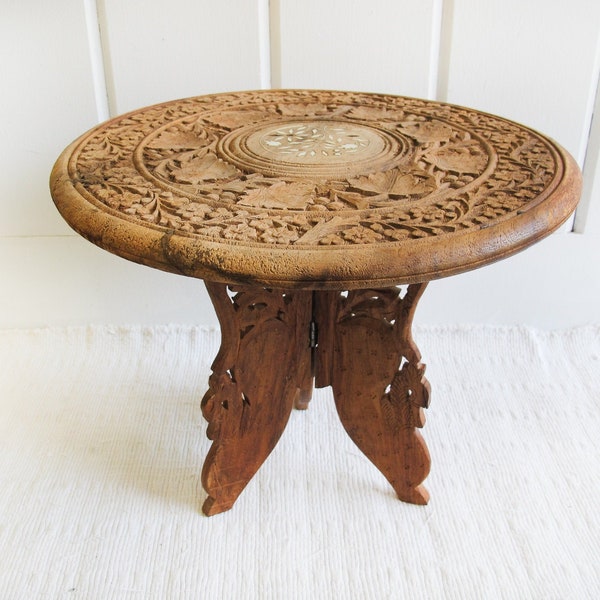 Carved Wood Stand - Etsy
