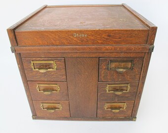 Index Card Cabinet - Etsy