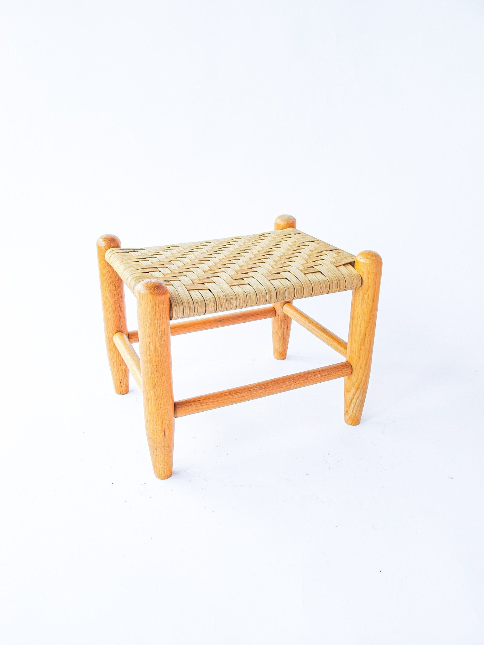 Flint Wood Stool Bench Ottoman | Etsy