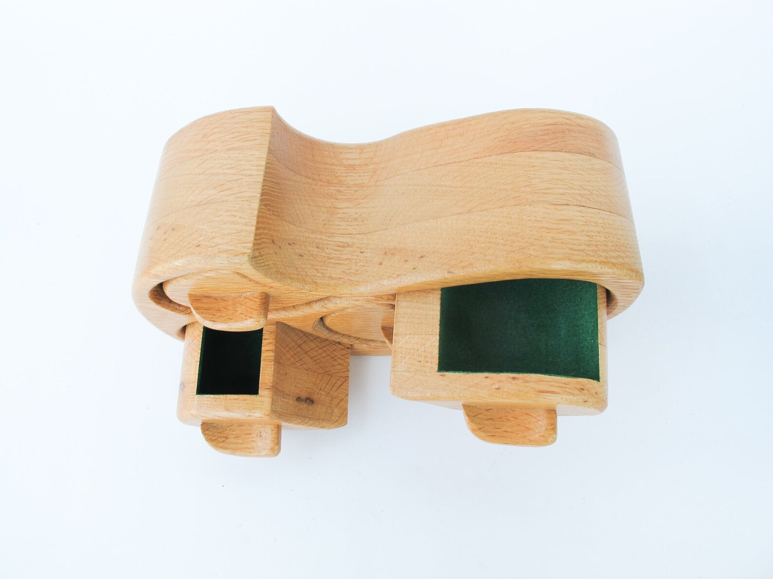 4 Drawer Oak Carved Curved Box Cabinet - Etsy