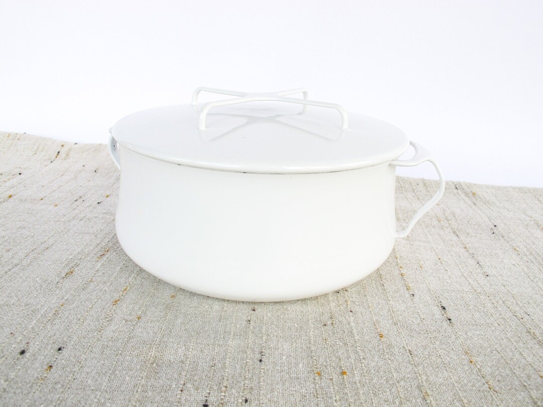 Midcentury White Medium Dansk French Cook Pot With Lid - Etsy