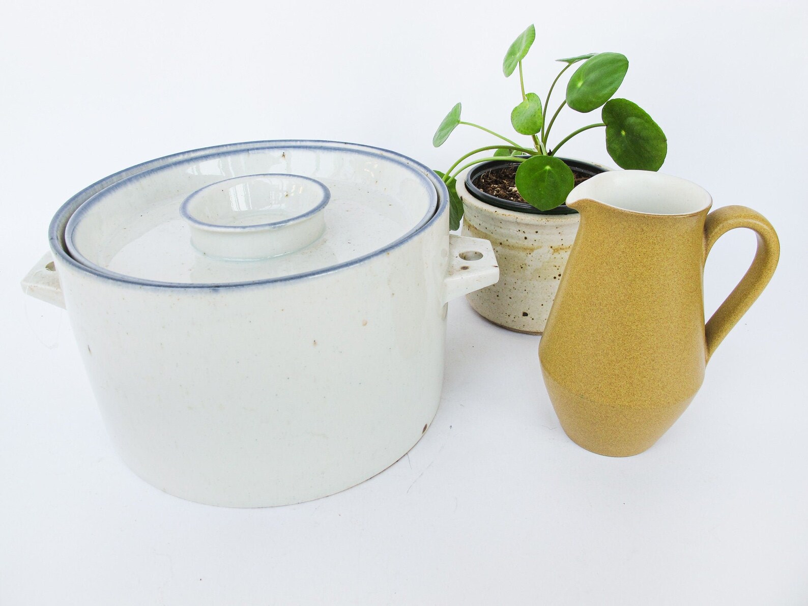 Dansk Blue Mist Niels Refsgaard White and Blue Ceramic Stew - Etsy