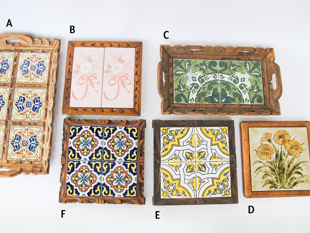 Mexican Tile Tivets and Trays Vintage (sold Separately) - Etsy