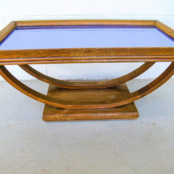 Vintage Mirrored Coffee Table - Etsy