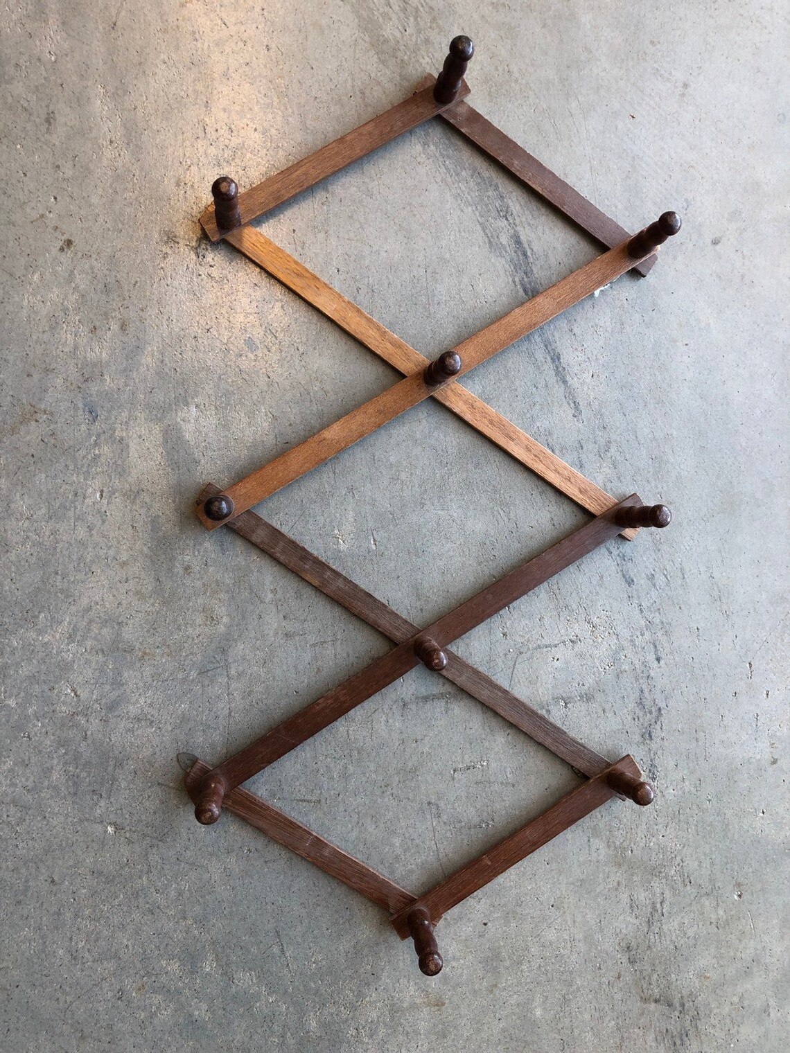 Wood Accordion Wall Peg Racks sold Individually | Etsy