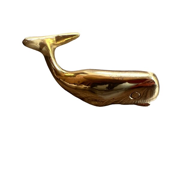 Brass Whale - Etsy
