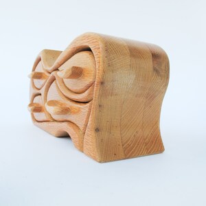 4 Drawer Oak Carved Curved Box Cabinet - Etsy