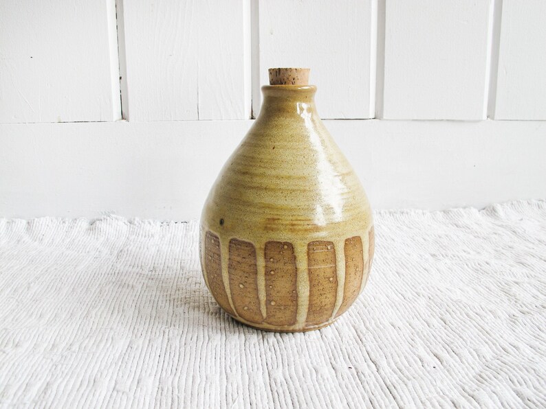 Pottery Ceramic Pitcher / Jug With Cork - Etsy