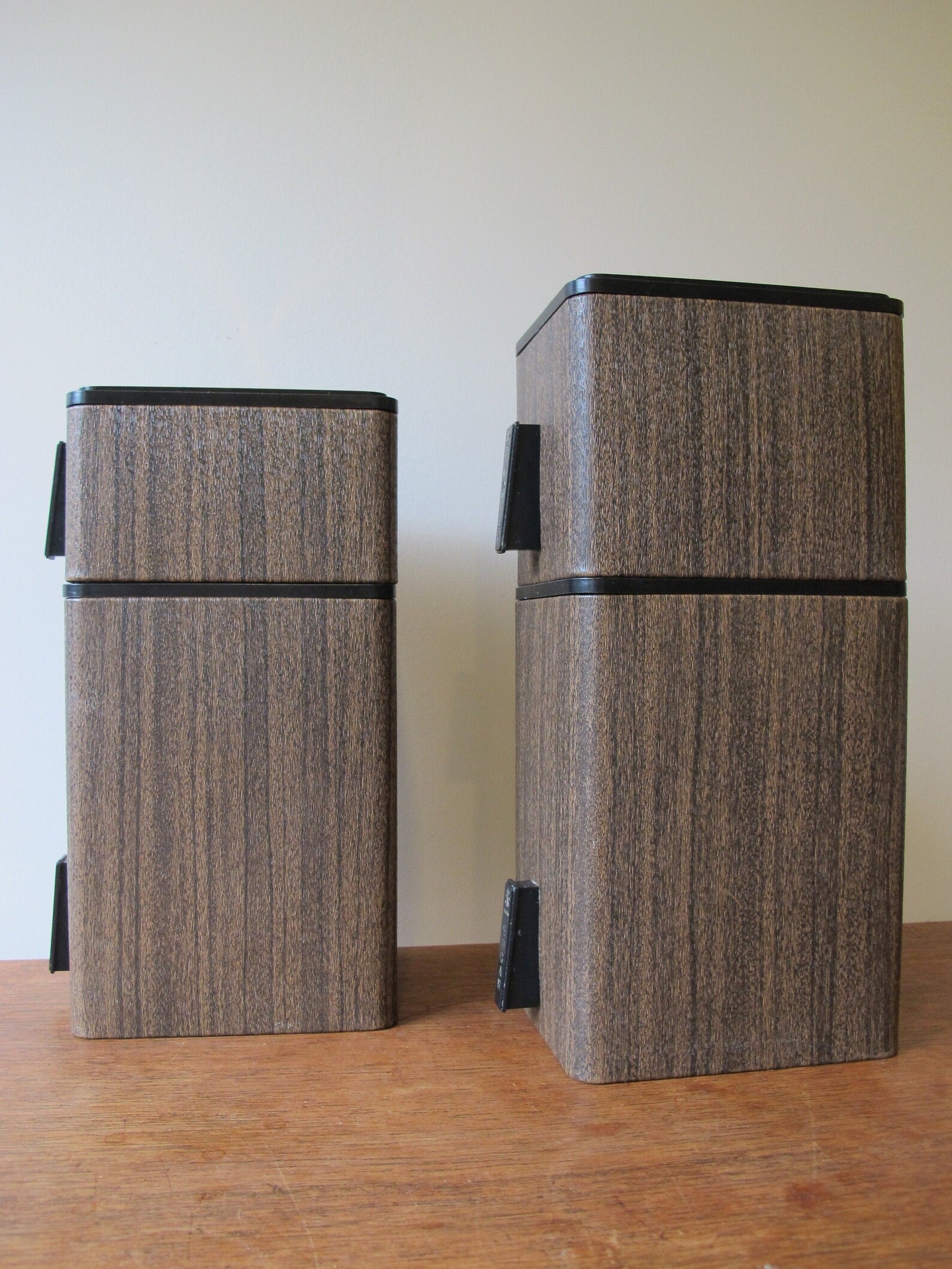 Midcentury Stackable Canister Set With Copper Flashed Lids - Etsy