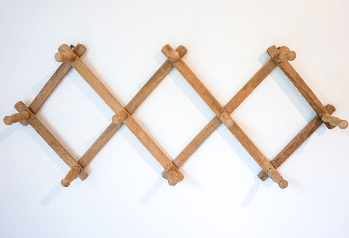 Wood Accordion Wall Peg Racks sold Individually | Etsy