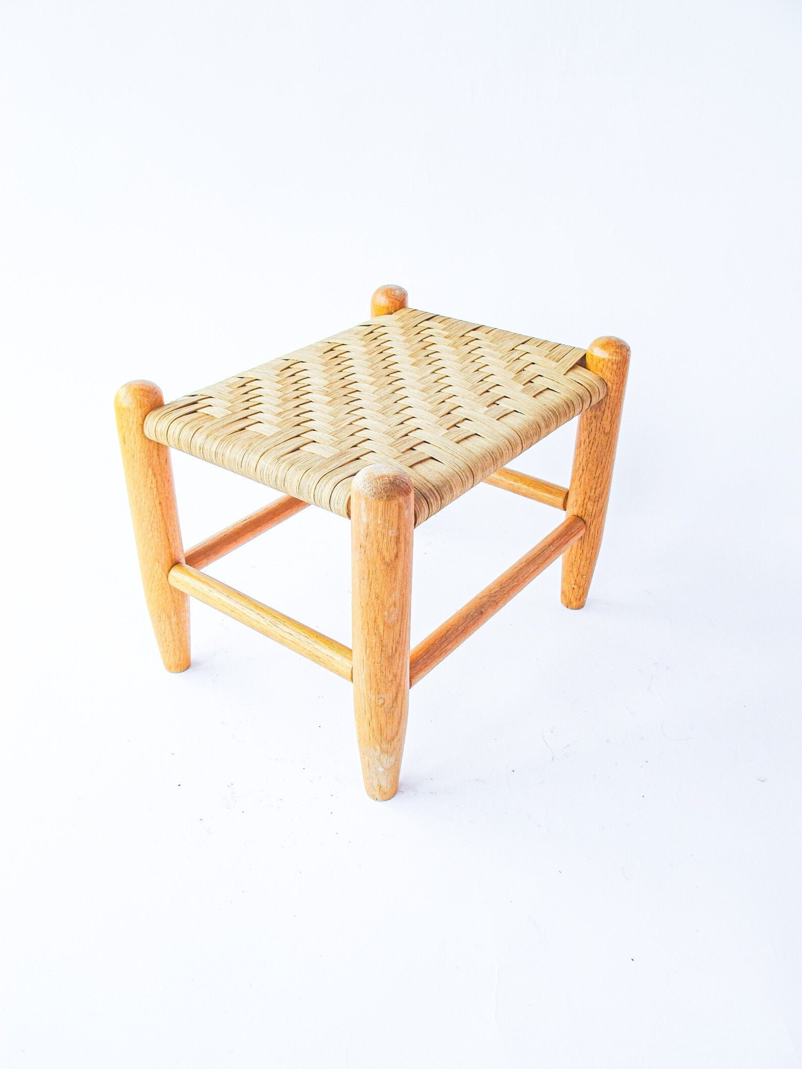 Flint Wood Stool Bench Ottoman | Etsy